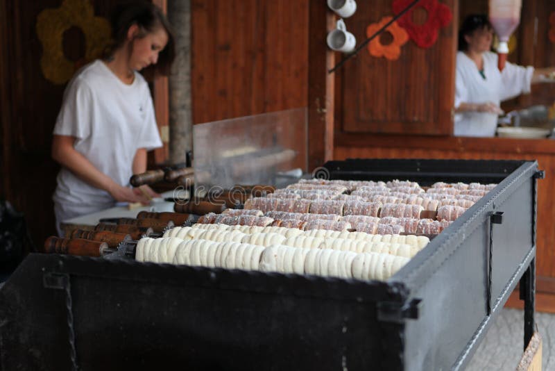 Prague local delicacy editorial stock photo. Image of street - 20799428