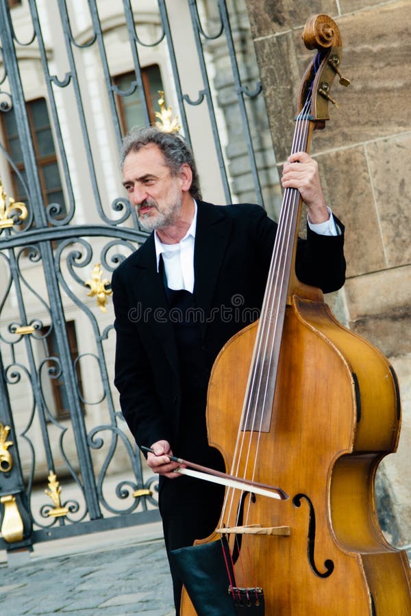 Prague musician editorial image. Image of czech, castle - 53277415