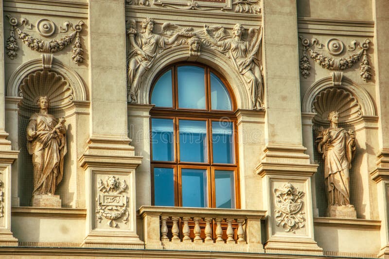Prague National Museum Window Detail Editorial Stock Photo - Image of ...