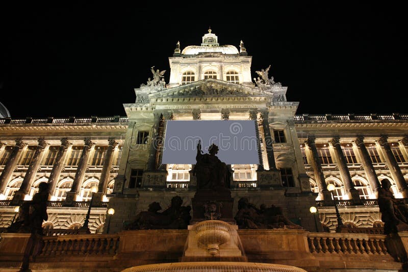 Prague National Museum stock image. Image of angle, prague - 26792427