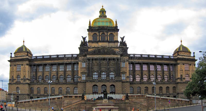 Prague National Museum, Czech Republic Editorial Photography - Image of ...