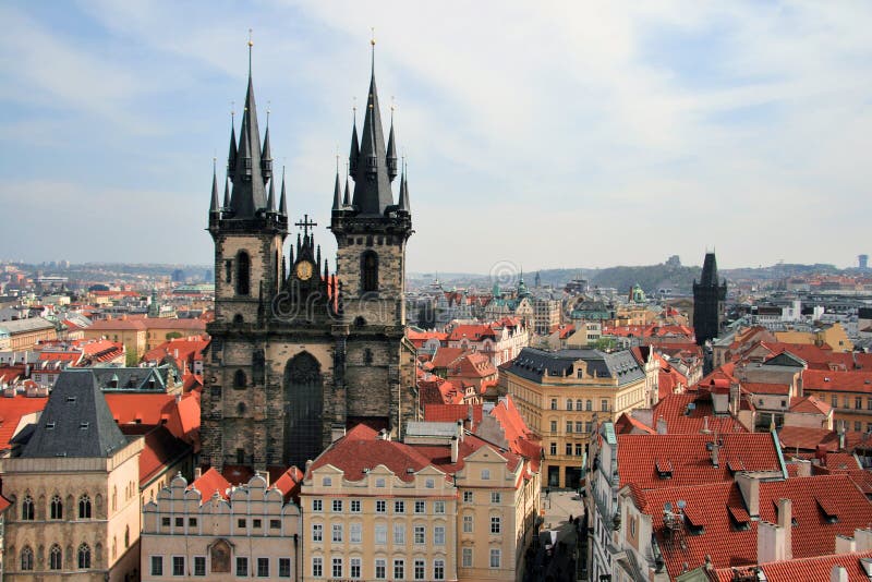 Prague. Old square stock photo. Image of travel, prague - 5185522