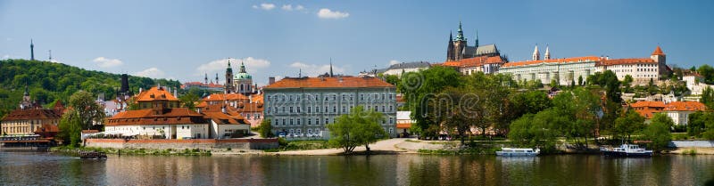 Prague panorama stock image. Image of hradcany, gothic - 9421753