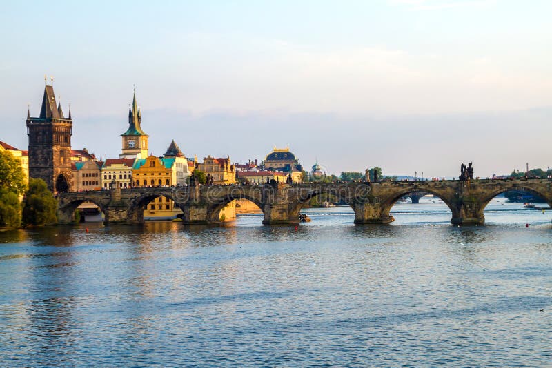 Prague Panorama stock photo. Image of cathedral, city - 58714022