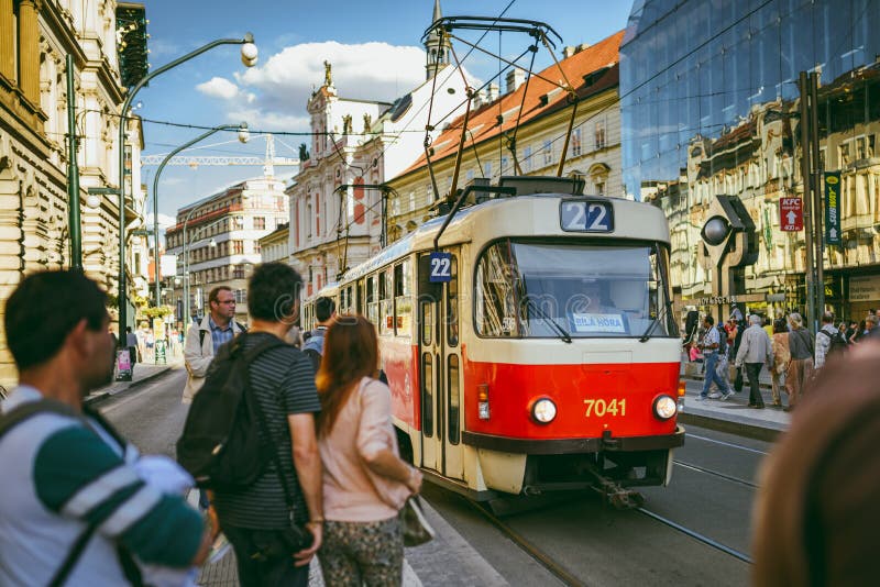 Prague Public Transport editorial image. Image of electric - 67490330