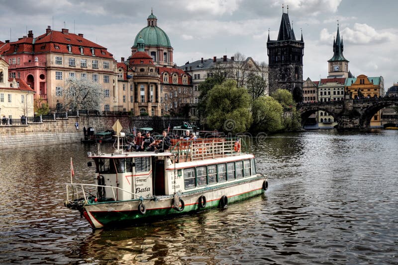 Prague editorial photo. Image of prague, lanscape, ship - 90265741