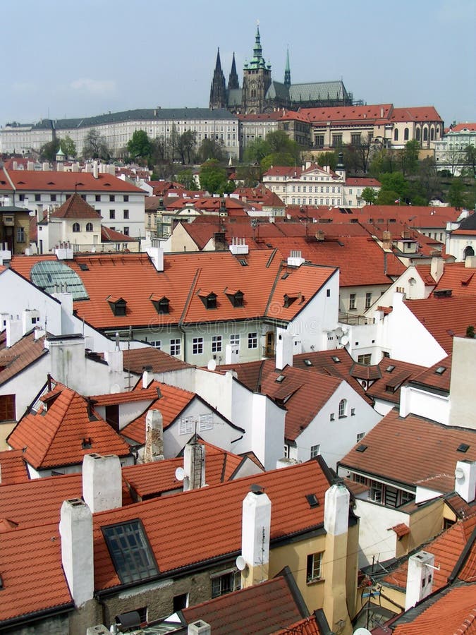 Prague Rooftops stock photo. Image of prague, tiles, orange - 23996486