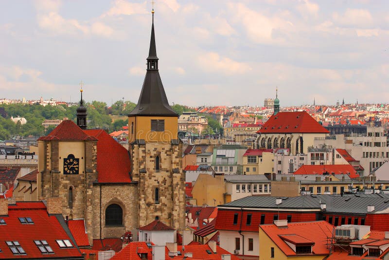 Prague Rooftops stock image. Image of spire, european - 2654689