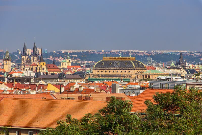 Prague rooftops stock photo. Image of cityscape, europe - 44711930