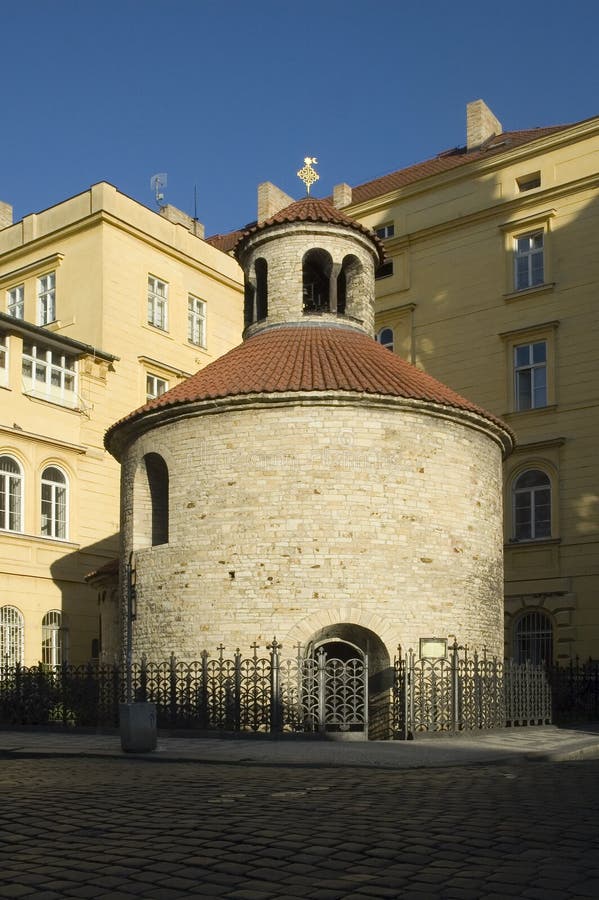 Prague rotunda stock image. Image of praha, houses, catholic - 19710465