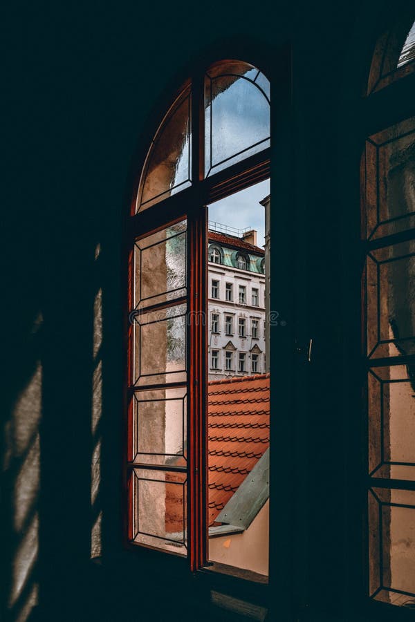 Prague S Charming Architecture in August: Illuminated Windows and ...