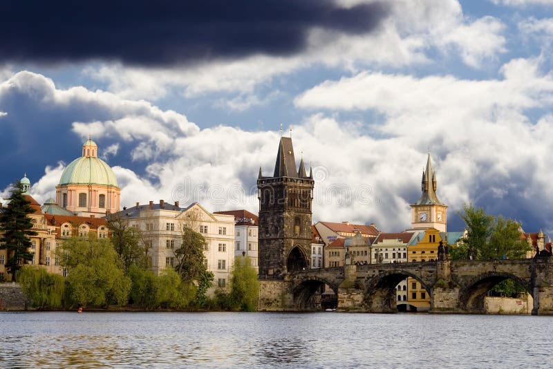 Prague Skyline stock image. Image of gothic, landmark - 2449693