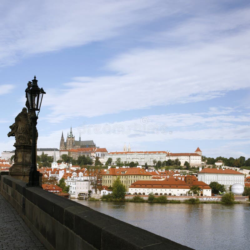 Prague Skyline stock photo. Image of east, prague, water - 26828704