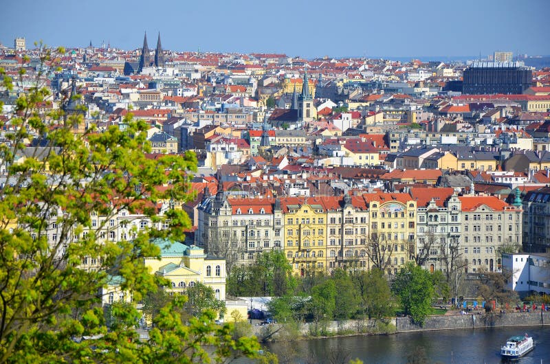 Prague in spring editorial stock photo. Image of detail - 53088918