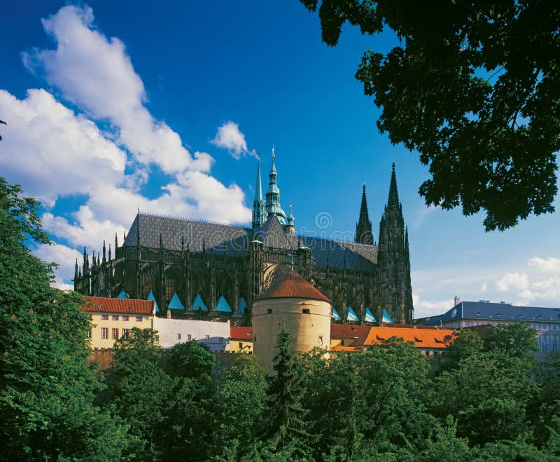 Prague-st. Vitus cathedral stock photo. Image of religious - 7682978