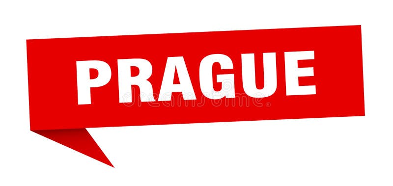 Prague Sticker. Prague Signpost Pointer Sign Stock Vector ...