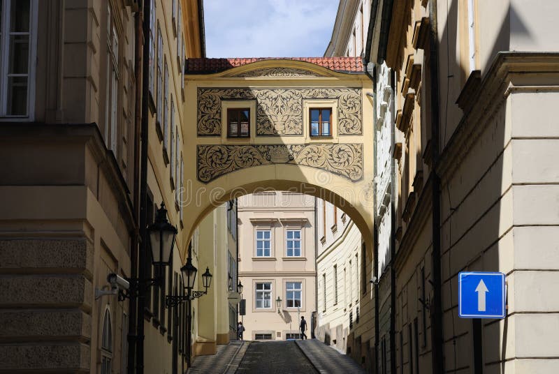 Prague Street stock photo. Image of streets, town, scenic - 15571428