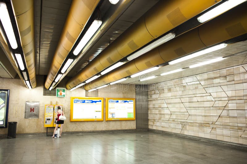 Prague subway stock photo. Image of public, blurred, praha - 26047318