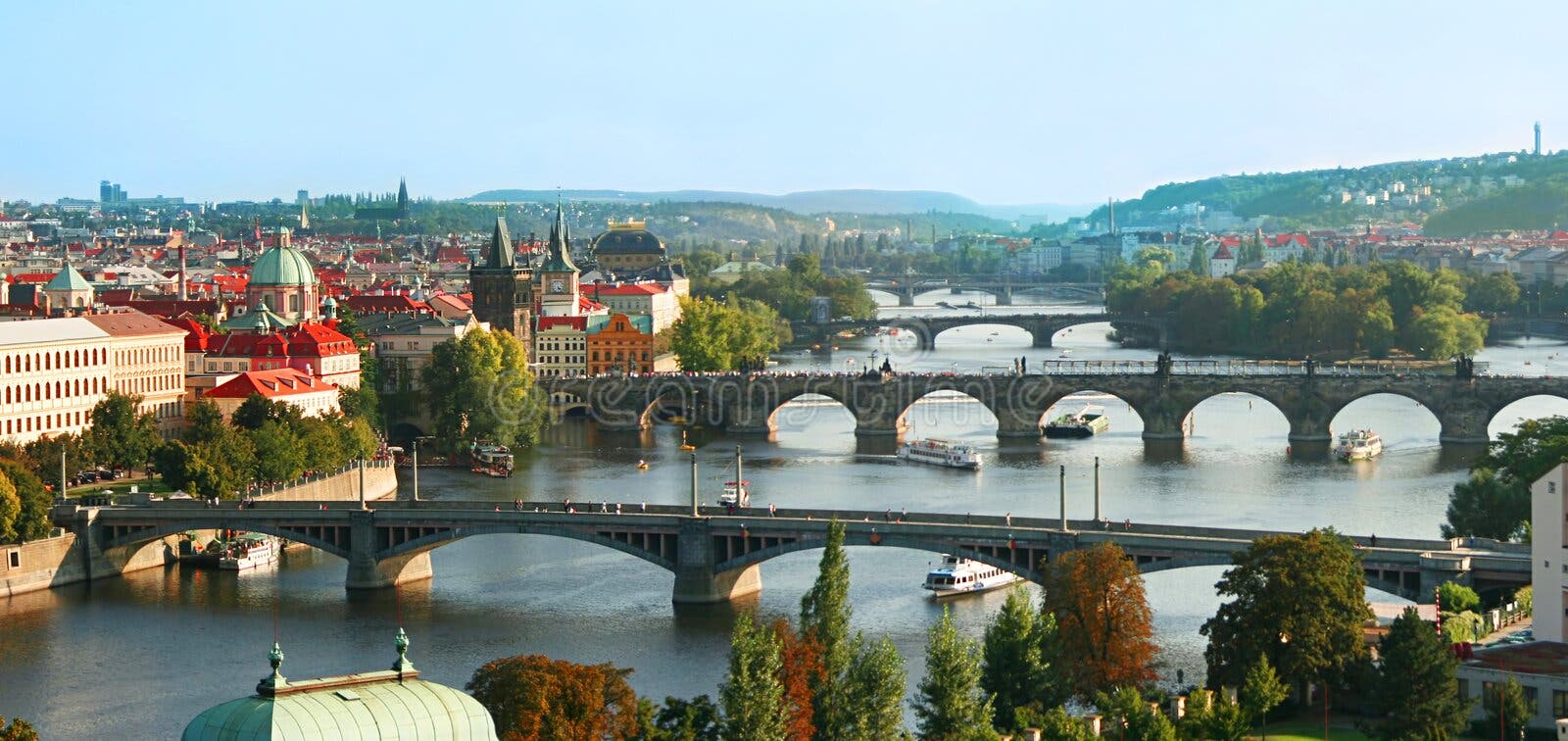 Prague sunrise stock image. Image of illumination, gothic - 14075665