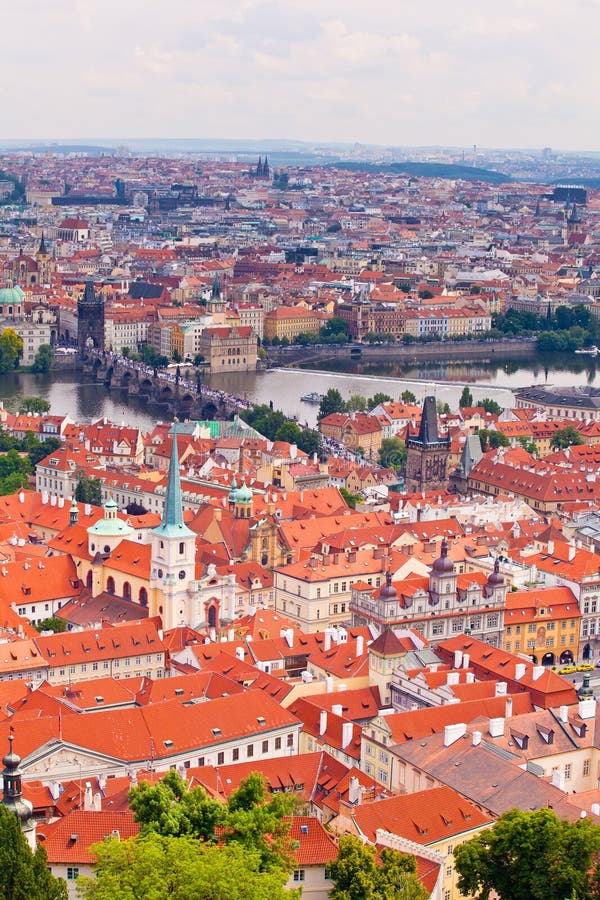 Prague. Top view stock photo. Image of architecture, city - 26701366