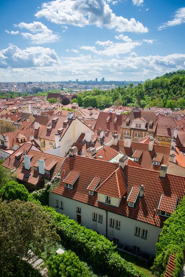 Prague top view stock photo. Image of exterior, beautiful - 66735832