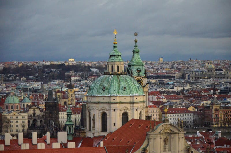 Prague, view from top stock image. Image of religion - 138657329