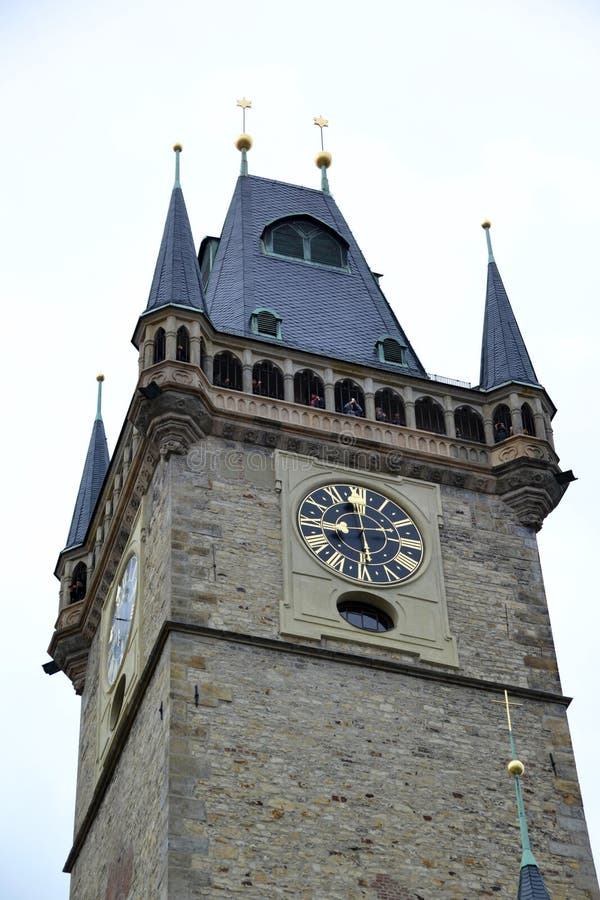 Clock Prague Astronomy Time Architecture Czech Stock Image - Image of ...