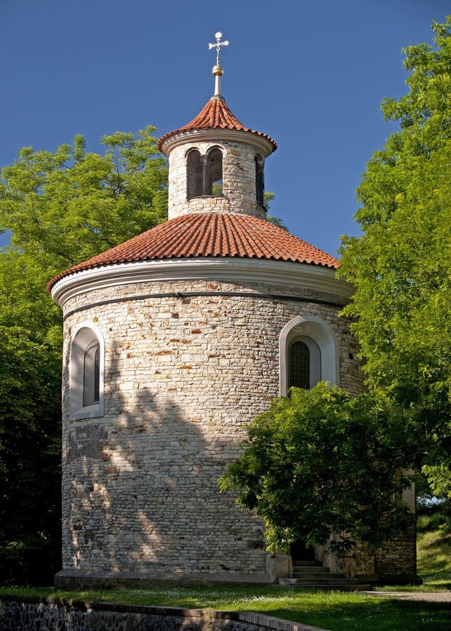 Prague, Vysehrad - Rotunda of St. Martin Stock Image - Image of culture ...