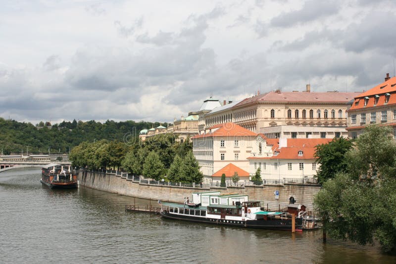 Praha stock photo. Image of river, trees, praha, town - 22791392