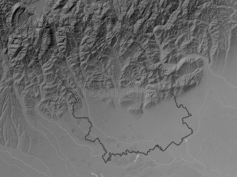 Prahova, Romania. Grayscale. No Legend Stock Illustration ...