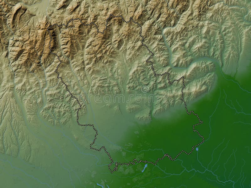 Prahova, Romania. Physical. No Legend Stock Illustration - Illustration ...