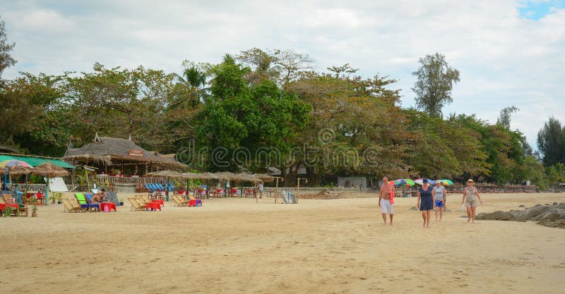 Praia Bonita Em Ngapali, Myanmar Fotografia Editorial - Imagem de ...