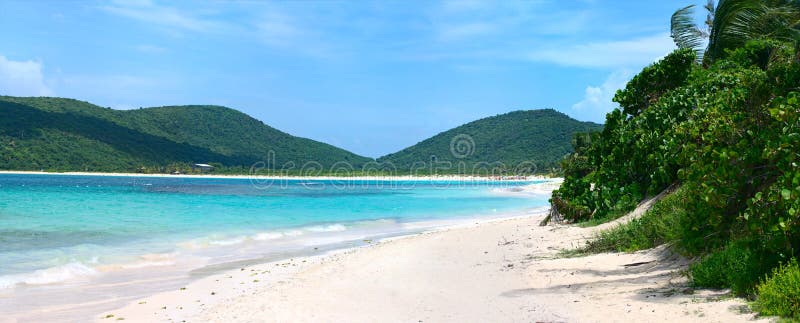 Praia Flamenco Na Ilha De Culebra, Porto Rico Foto de Stock - Imagem de ...