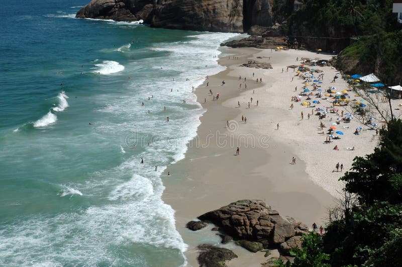 Praia Da Joatinga - Rio De Janeiro Stock Image - Image of people, praia ...