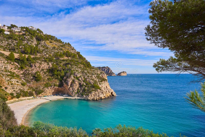 Praia De Granadella Do La Em Javea Da Espanha Foto de Stock - Imagem de ...