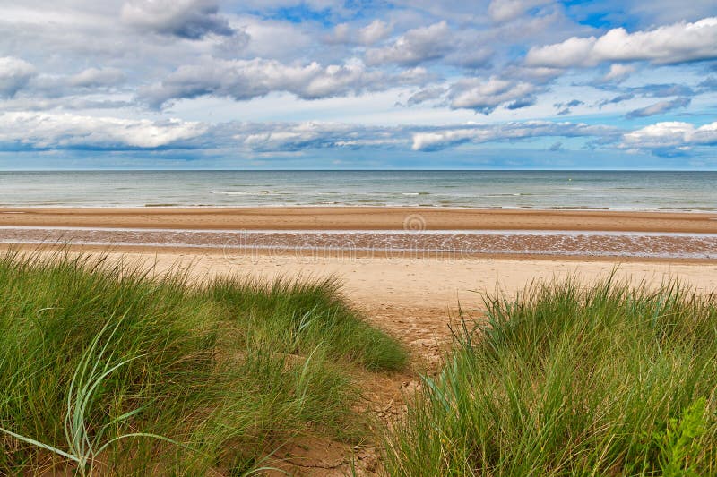 Praia de Omaha, Normandia foto de stock. Imagem de inglês - 73782938