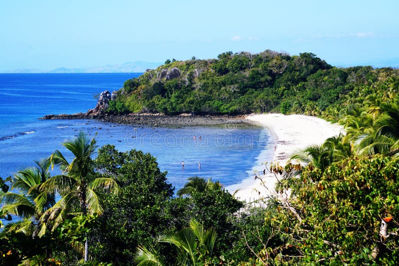 Praia Ideal Das Ilhas De Fiji Yasawa Foto de Stock - Imagem de paisagem ...