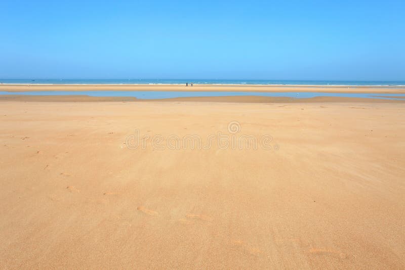 Praia De Omaha, Normandy, França Imagem de Stock - Imagem de modo ...