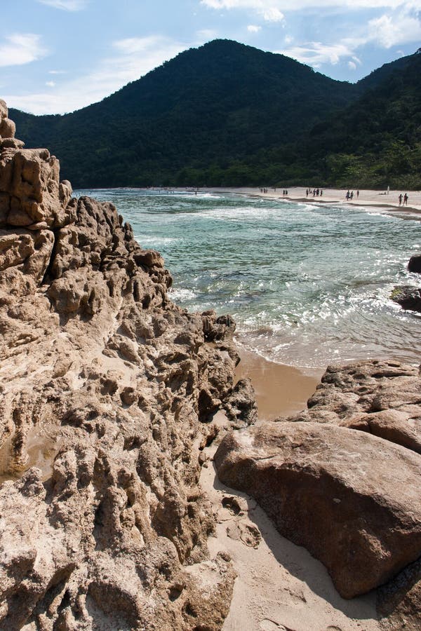 Praia Sao Paulo De Trindade Imagem de Stock - Imagem de rochas, praia ...
