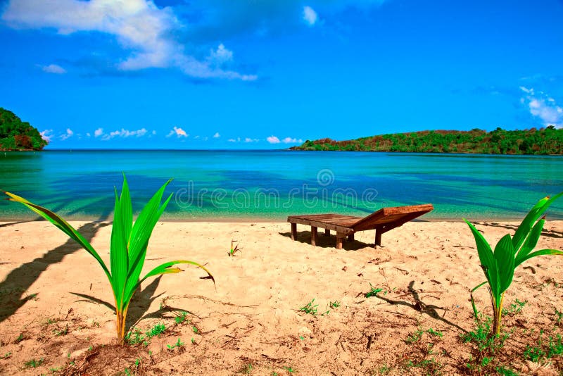 Praia tropical foto de stock. Imagem de lugar, feriado - 10291754