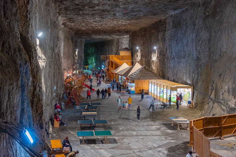 Praid, Romania, August 16, 2023: People are Relaxing Inside of T ...