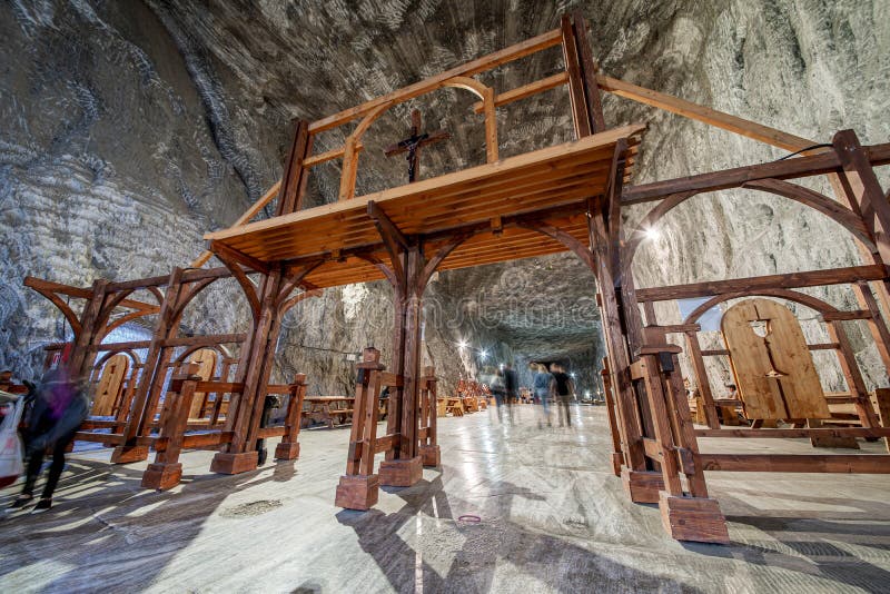 Praid Salt Mine. Praid Represents One of the Largest Salt Reserves in ...