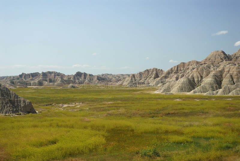 Prairie and Badlands stock photo. Image of prairie, rocks - 14404400