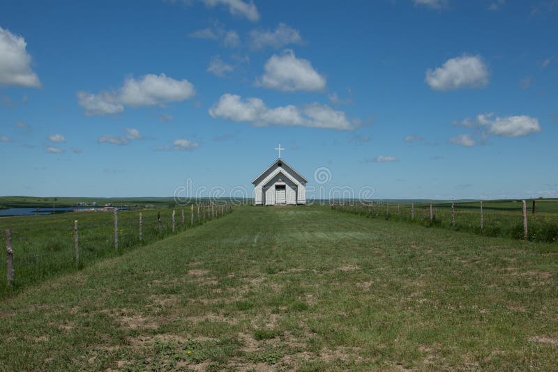 Prairie Church stock photo. Image of prairie, clouds - 42621788