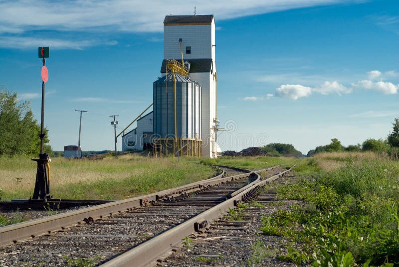 Prairie Railroad Tracks stock photo. Image of green, land - 10667296