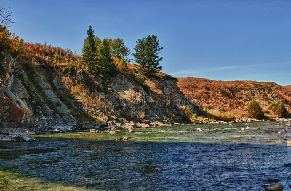 Prairie River stock image. Image of outdoor, autumn, valley - 28623969
