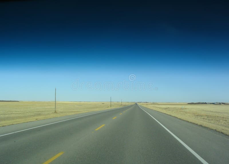 Prairie Road stock image. Image of farm, desert, flat - 1954369