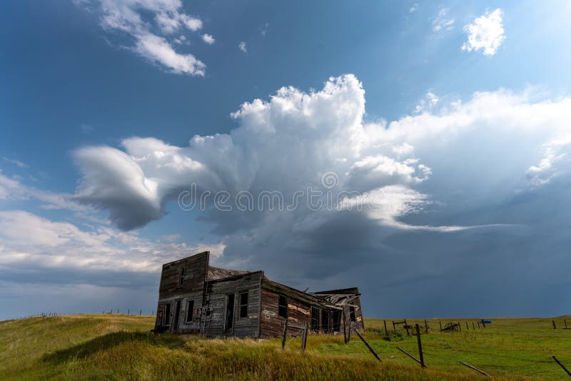 Prairie Storm Canada stock image. Image of great, powerful - 229427487