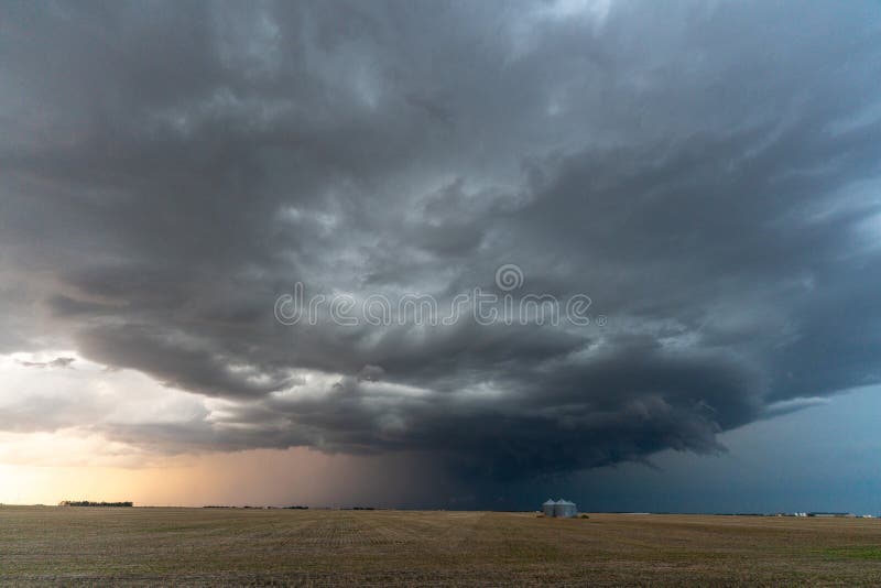 Prairie Storm Canada stock image. Image of storm, prairie - 229427947