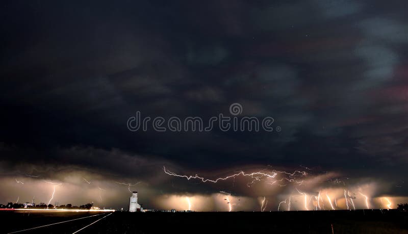 Prairie Storm Clouds Canada Stock Photo - Image of prairie, storm ...
